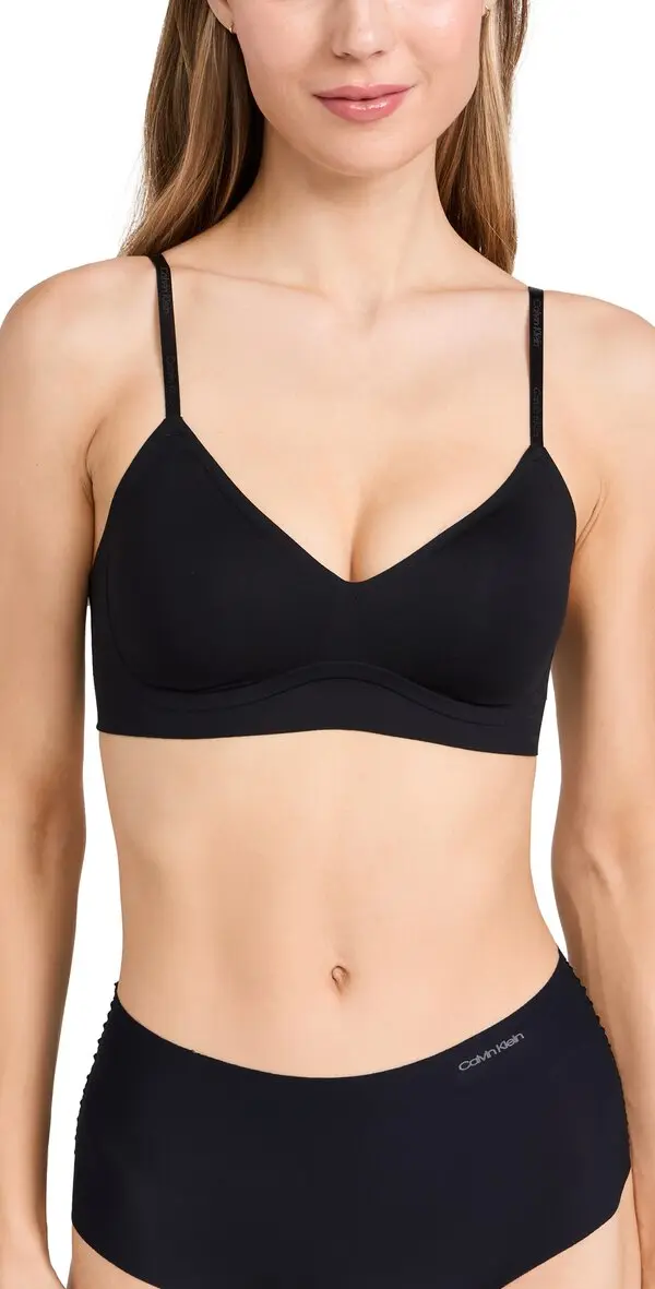 Calvin Klein Lightly Lined Bra - Black