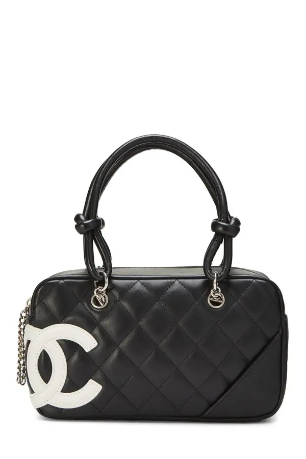 Chanel Lambskin Cambon Bowler - Black