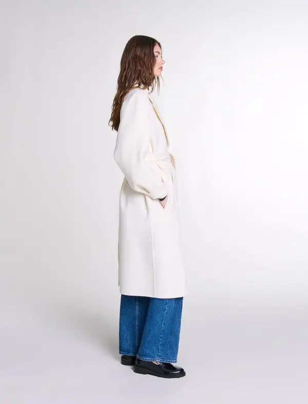 Maje Wool Double-faced Mid-length Coat