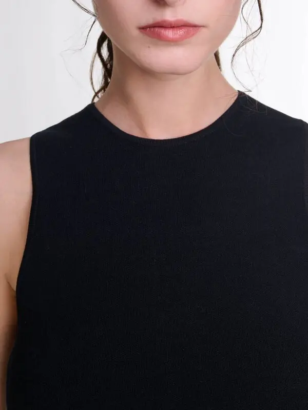 Maje Viscose Knit Crop Top