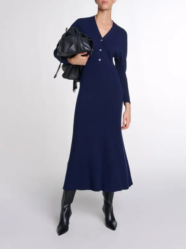 Maje Knit Maxi Dress