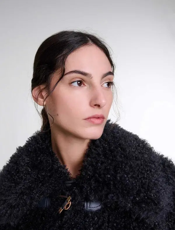 Maje Curly Cropped Coat