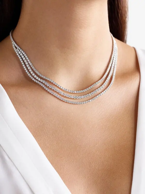 ANITA KO Hepburn 18-karat White Diamond Choker Necklace