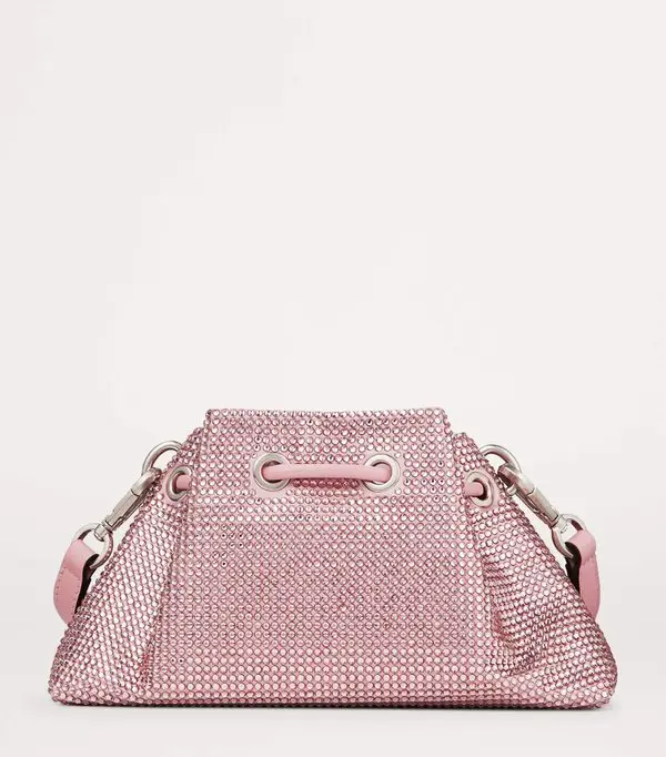JIMMY CHOO Crystal-embellished Shoulder Bag