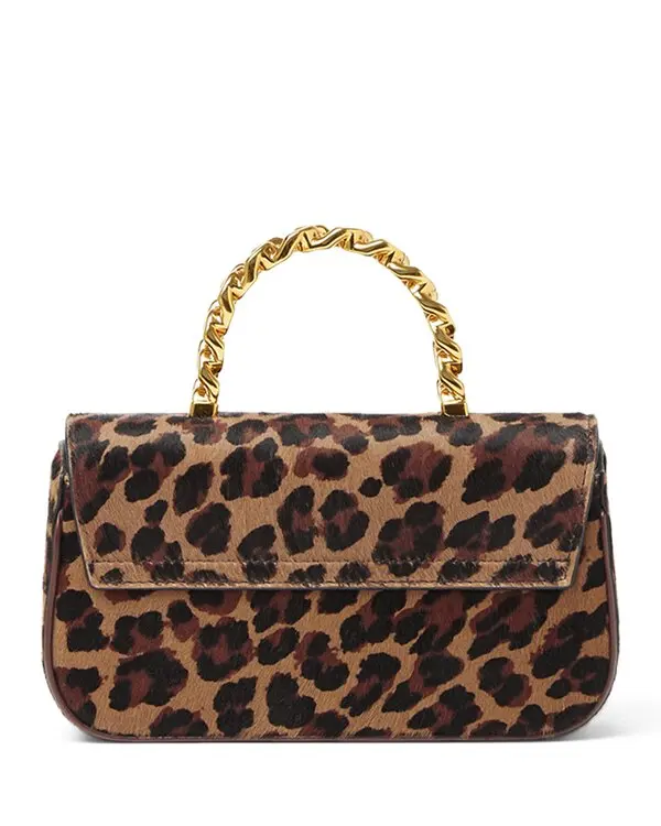 Versace La Medusa Mini Calf Hair Bag - Brown Mocha