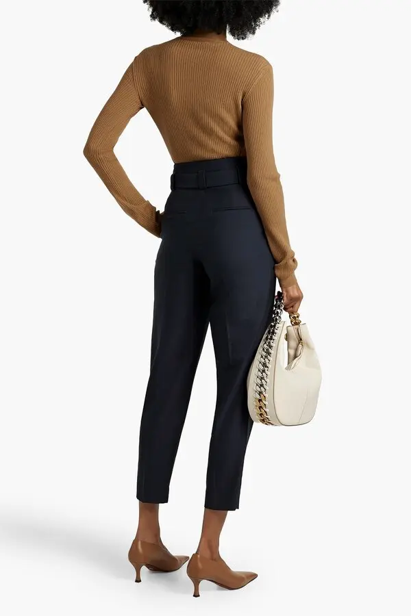 Another Tomorrow Ribbed Wool-blend Turtleneck Sweater - Camel