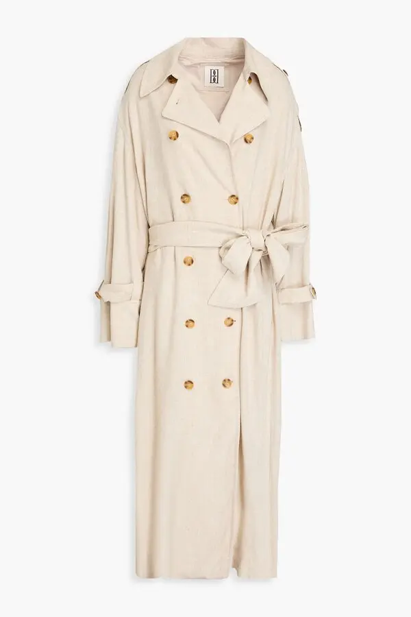 BY MALENE BIRGER Alanise Slub Woven Trench Coat