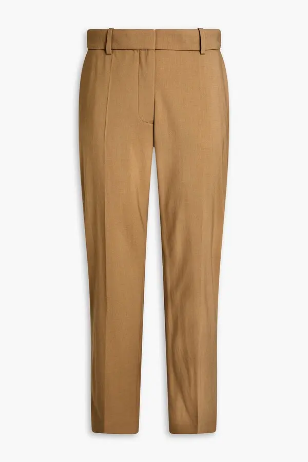 JOSEPH Coleman Cropped Slim-leg Pants - Camel