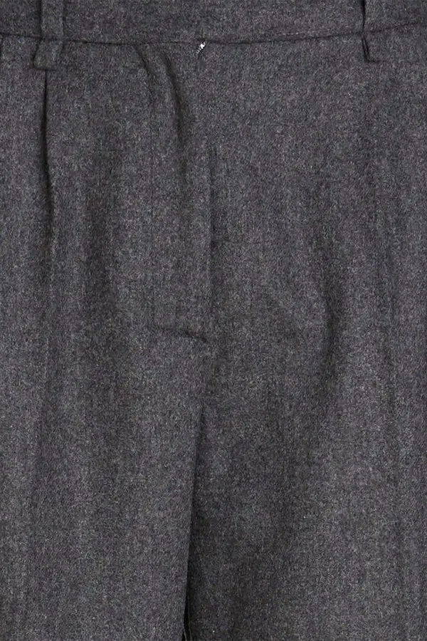 Maje Wool-blend Felt Trousers