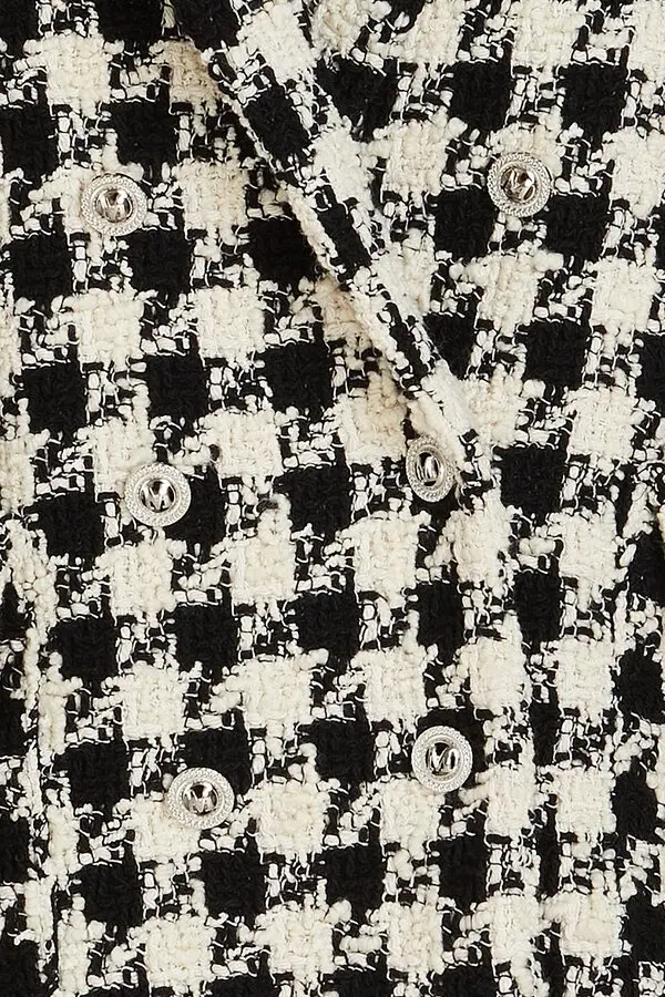 Maje Houndstooth Bouclé-tweed Blazer