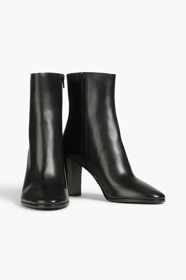 Maje Leather Ankle Boots
