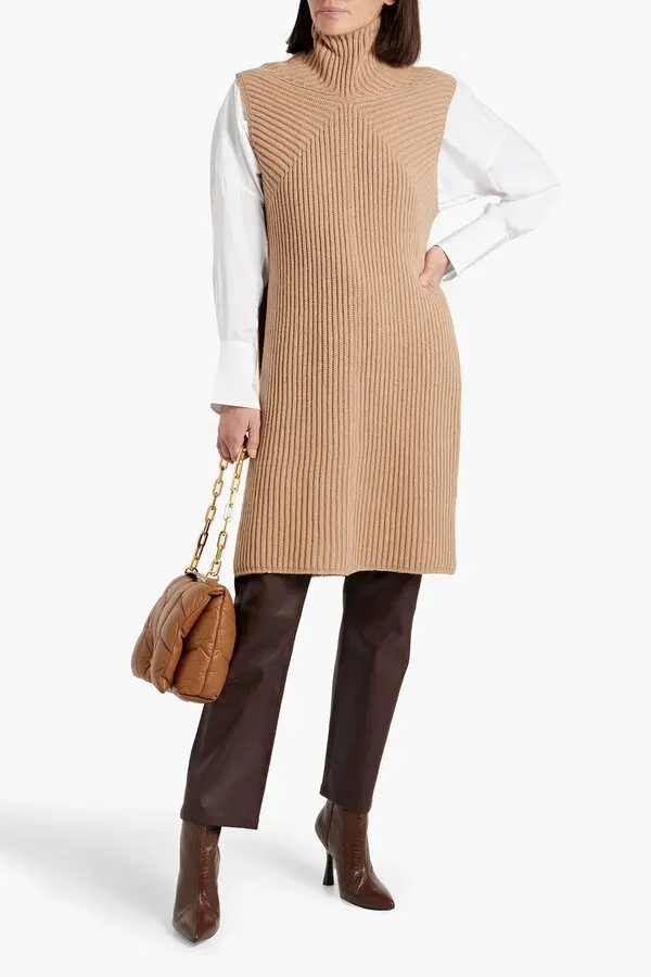 JOSEPH Ribbed Merino Wool Tunic