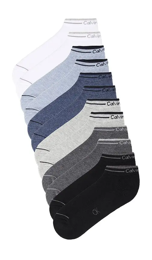 Calvin Klein 6 Pack Sport Low Cut Socks