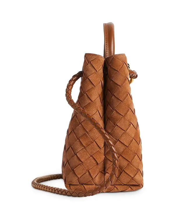 Bottega Veneta Small Andiamo Top Handle Bag - Amber/muse Brass