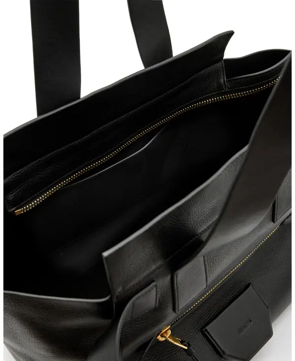 ALLSAINTS Perez Leather Tote - Black
