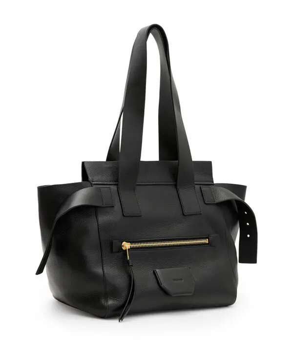 ALLSAINTS Perez Leather Tote - Black