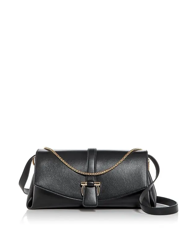 FERRAGAMO Leather Medium Crossbody Bag - Nero