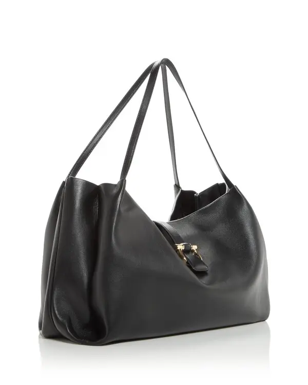FERRAGAMO Leather Tote Bag - Nero