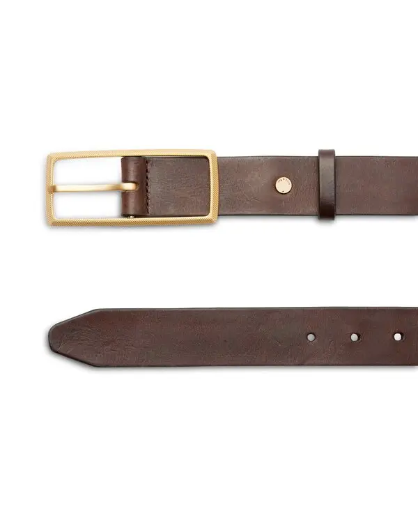 Rag & Bone Rebound Texture Belt In Dark Espresso - 25% Off 