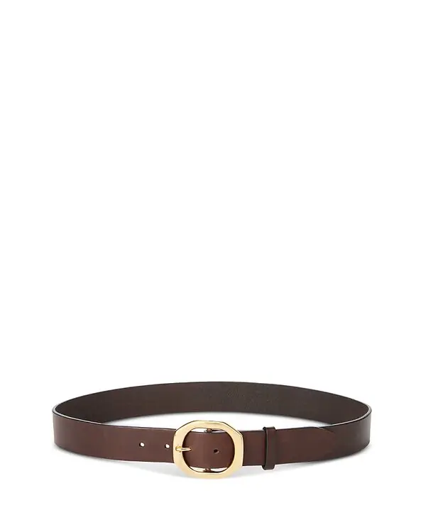 Rag & Bone Audrey Leather Belt - Dark Espresso