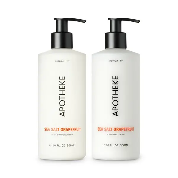 APOTHEKE Sea Salt Grapefruit Liquid Soap And Lotion Duo