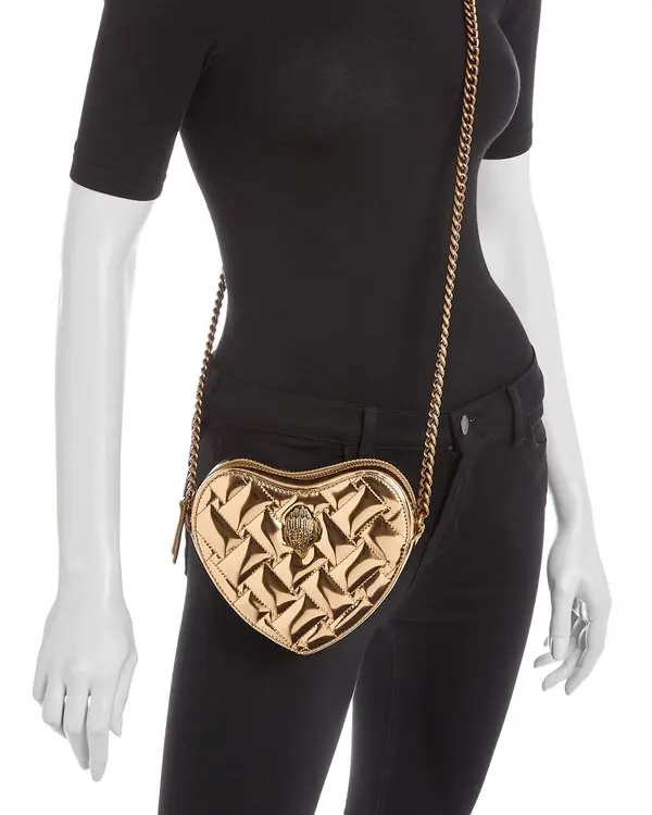 Kurt Geiger Kensington Heart Leather Crossbody Bag
