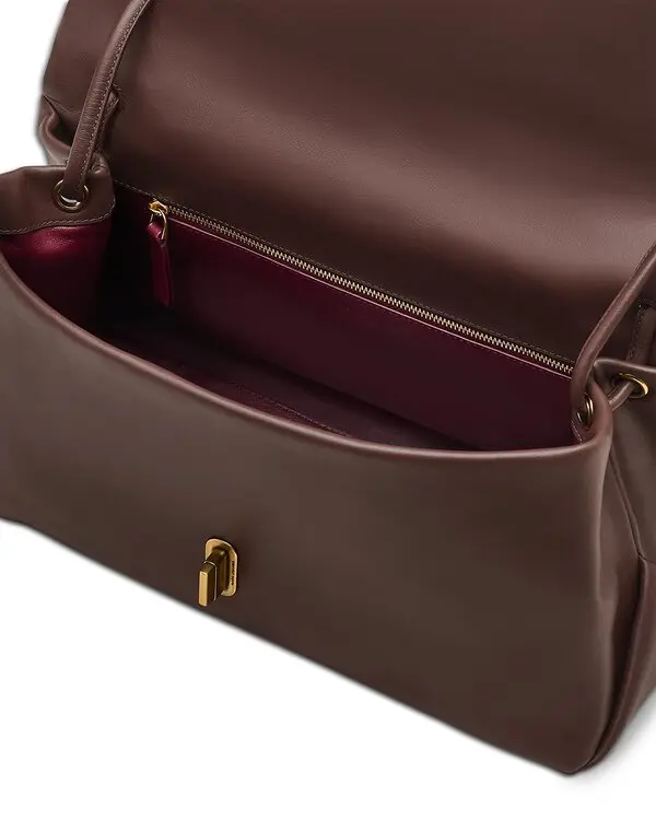 Marc Jacobs Leather Large Dual Bag - Ganache