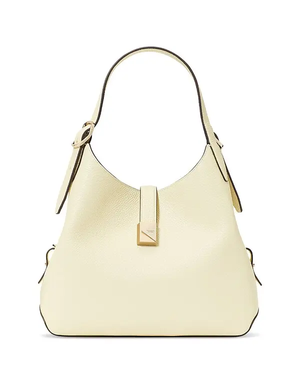 Kate Spade New York Deco Pebbled Leather Small Crossbody Tote - Sweet Cream