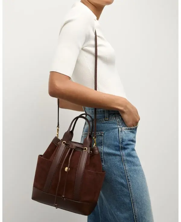 Veronica Beard Leather Goody Bag