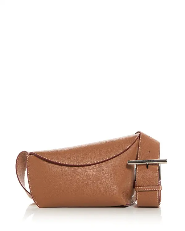 Alexander McQueen T-bar Leather Sling Bag - Beige