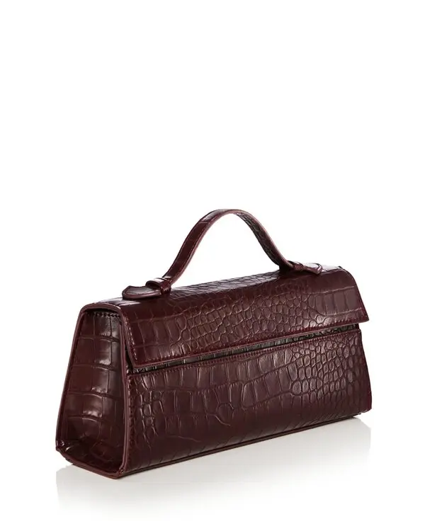 Aqua East West Top Handle Bag - Burgundy