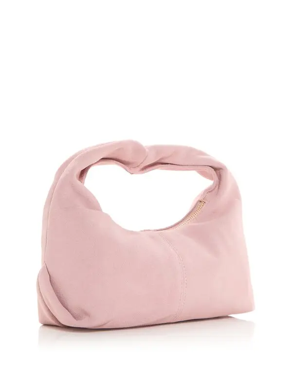 Aqua Suede Hobo Bag Exclusive - Pink