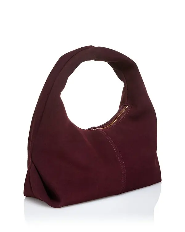Aqua Suede Hobo Bag