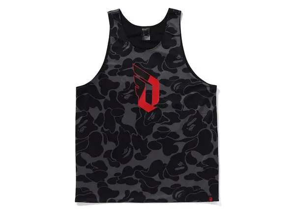 A BATHING APE X Adidas Dame Reversible Mesh Top - Black