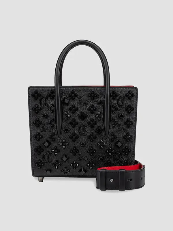 CHRISTIAN LOUBOUTIN Paloma Mini Top Handle Bag - Black
