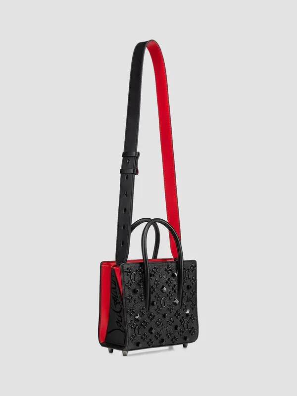CHRISTIAN LOUBOUTIN Paloma Mini Top Handle Bag - Black