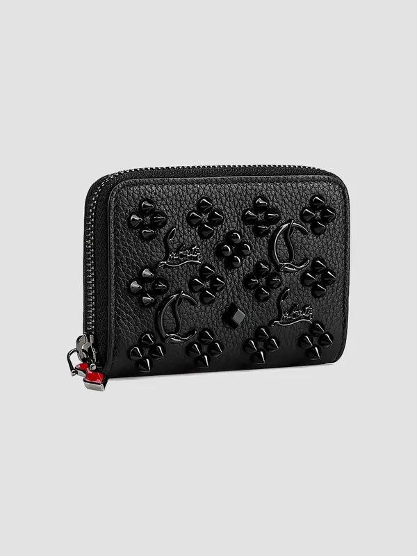 CHRISTIAN LOUBOUTIN Pannettone Leather Coin Purse - Black
