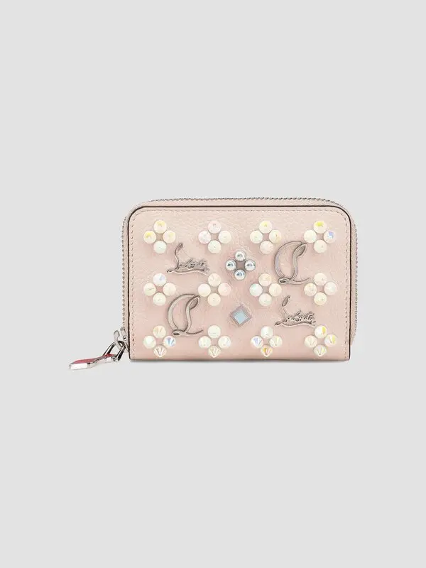 CHRISTIAN LOUBOUTIN Pannettone Leather Coin Purse - Leche