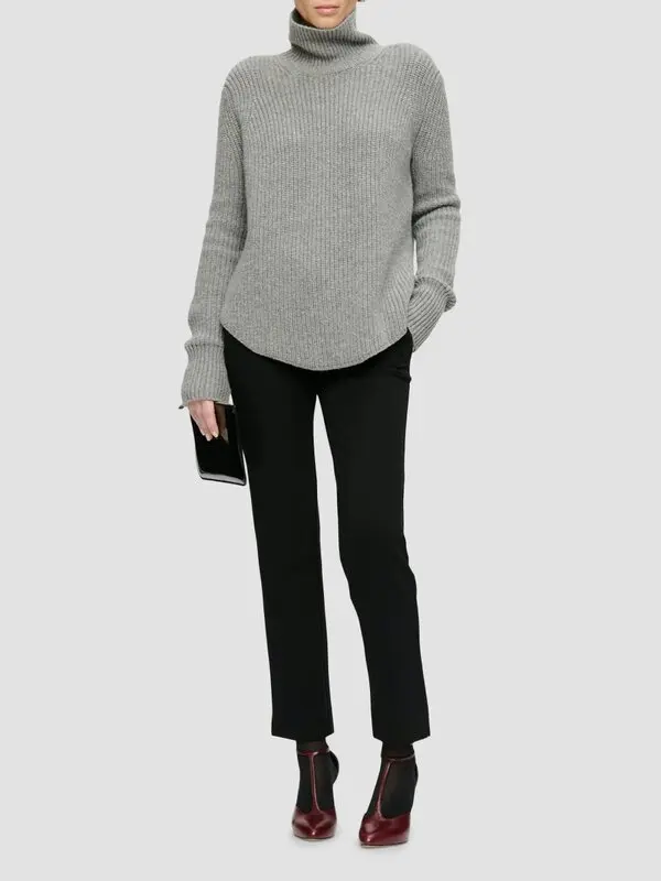 CALLAS MILANO Barrie Long Sleeve Turtleneck Ribbed Sweater