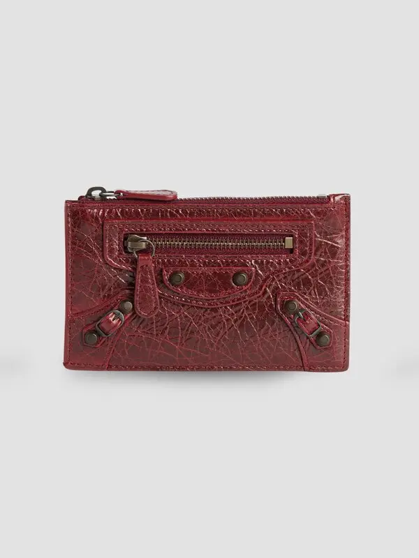 Balenciaga Le City Long Coin And Card Holder - Berry Red