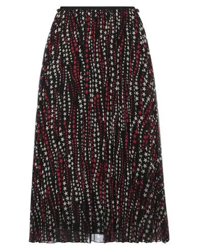 Red Valentino Printed Pleated Midi Skirt