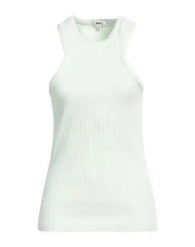 AGOLDE Ribbed Organic Cotton Elastane Tank Top - Light Green