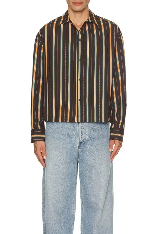 SIEDRES Bright Shirt In Brown