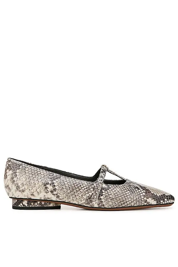 Franco Sarto Carmelo Mary Jane Flats - Black Pattern