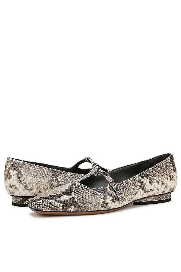 Franco Sarto Carmelo Mary Jane Flats - Black Pattern