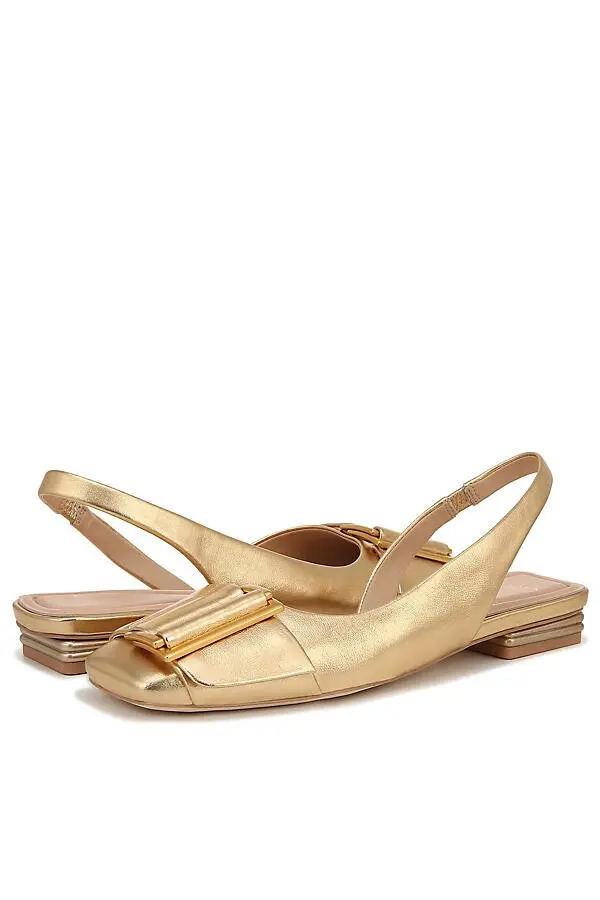 Franco Sarto Tracy Slingback Flats - Gold