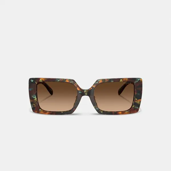 COACH Rivet Oversized Square Sunglasses