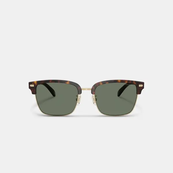 COACH Rivet Retro Sunglasses - Dark Tortoise