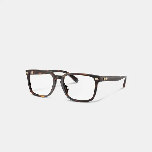 COACH Rivet Retro Eyeglasses - Dark Tortoise