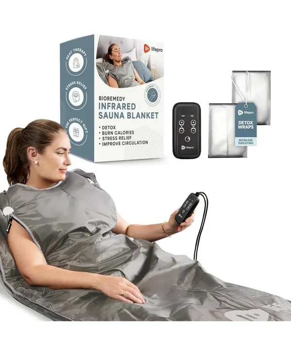 LIFEPRO Bioremedy Far Infrared Sauna Blanket - Gray